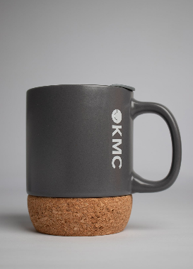 KMC Branded Cork Mugs - Gray | KMC Solutions